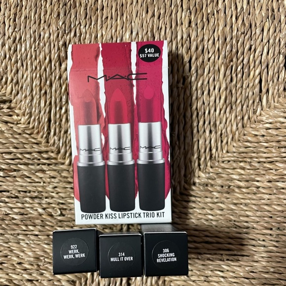 MAC Cosmetics | Makeup | Mac Powder Kiss Lipstick Trip Kit 3 New ...